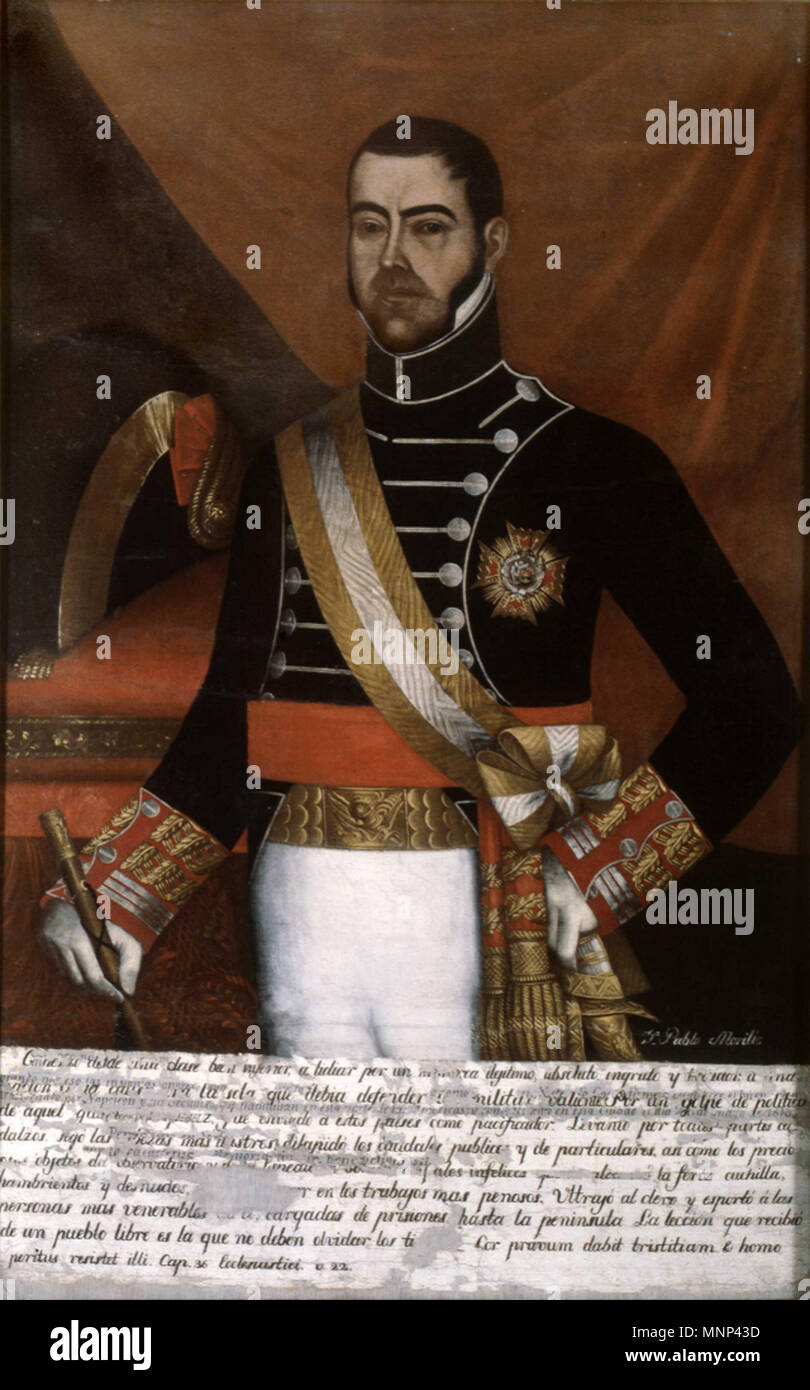 . Español: "Pablo Morillo' (Comandante de la expedición pacificadora ...
