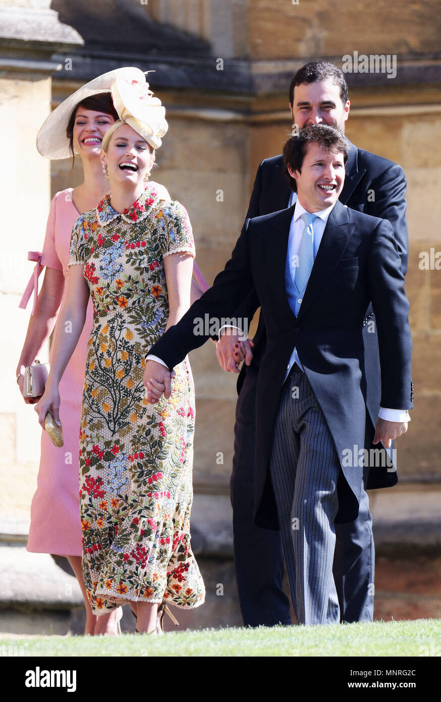 Sofia Wellesley (links) und James Blunt (rechts) an der St. George's ...