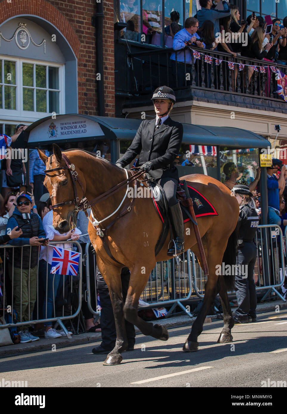 Die polizeiarbeit die königliche Hochzeit von Prinz Harry Meghan Markle ...