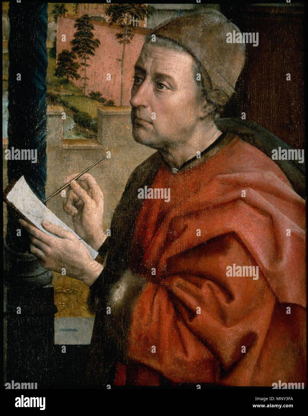 "°¾ Saint Luke Zeichnung der Jungfrau. Von Rogier van der Weyden, Saint Luke Zeichnung der ...