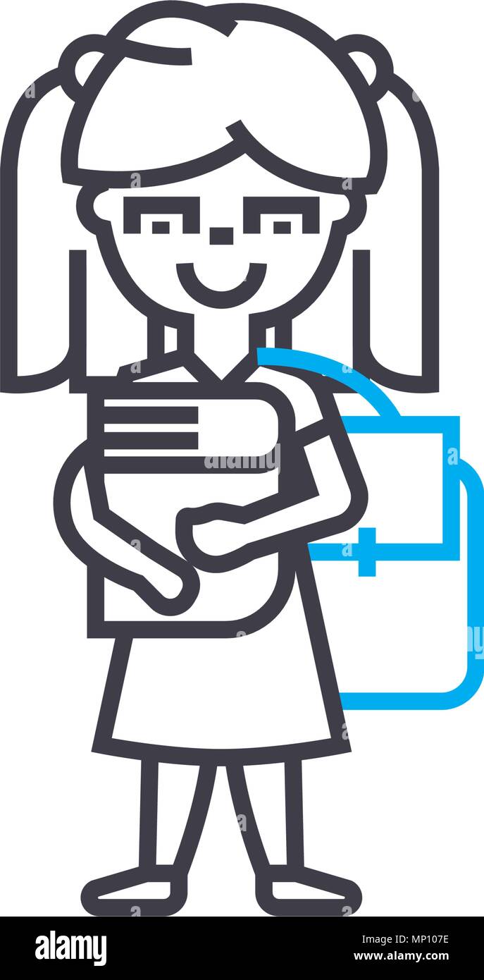 Eine Ausbildung lineare Symbol Konzept. Eine Ausbildung Linie vektor ...