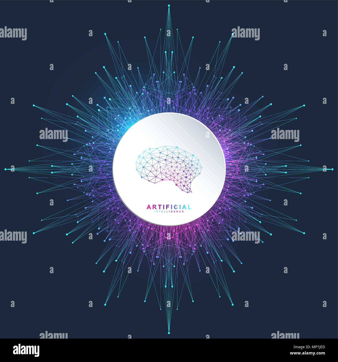 Neuronales logo Stock-Vektorgrafiken kaufen - Alamy