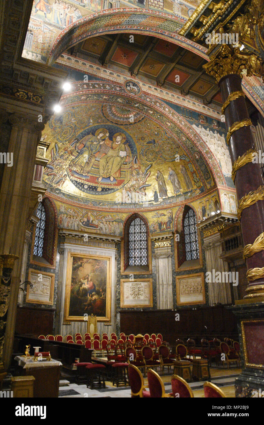 1295 Mosaik in der Apsis der Basilika von Santa Maria Maggiore ...
