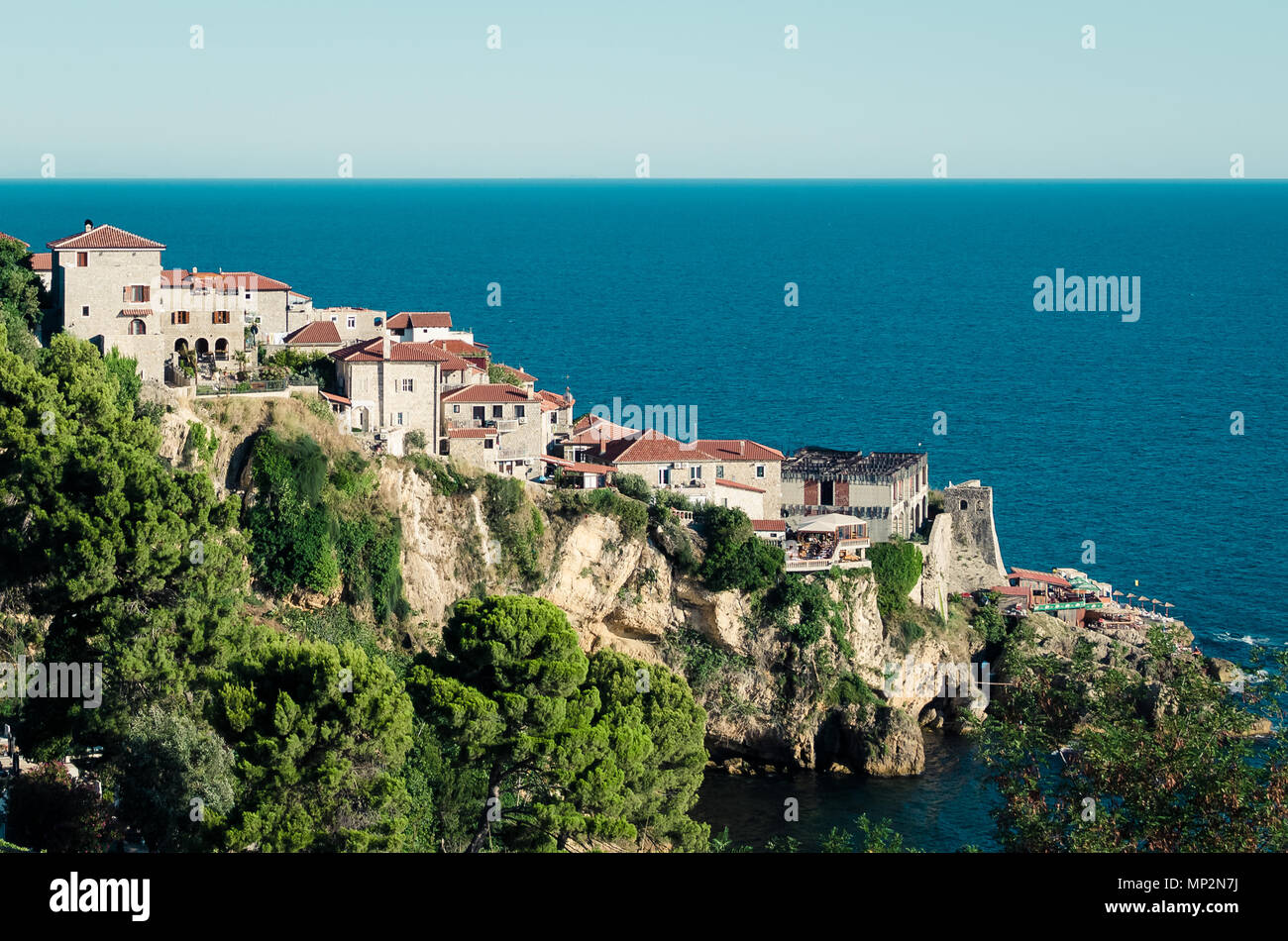 Stari Grad - Altstadt von Ulcinj, Montenegro Stockfotografie - Alamy