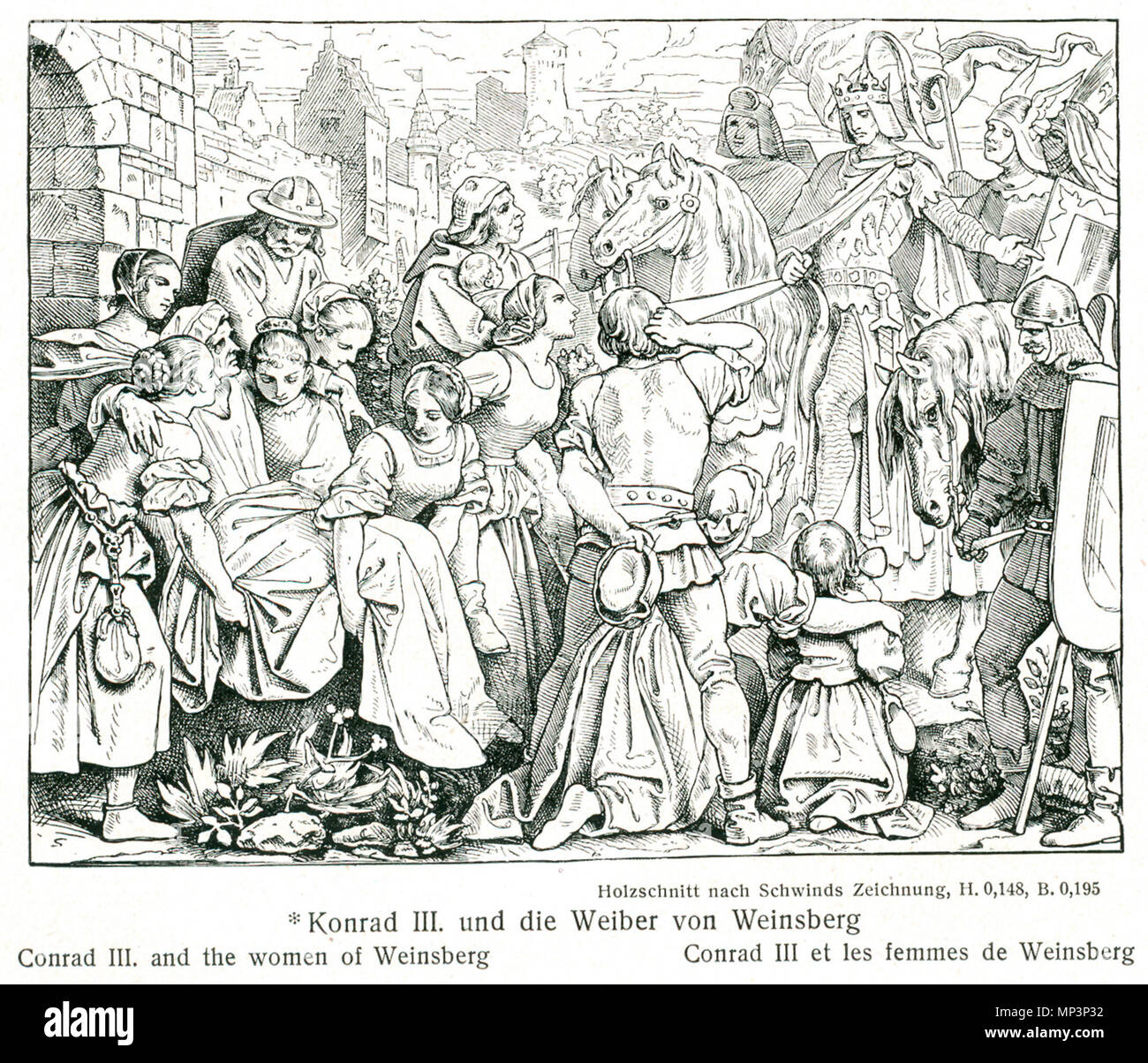 . Deutsch: Konrad III. und die Weiber von Weinsberg Moritz von Schwind ...