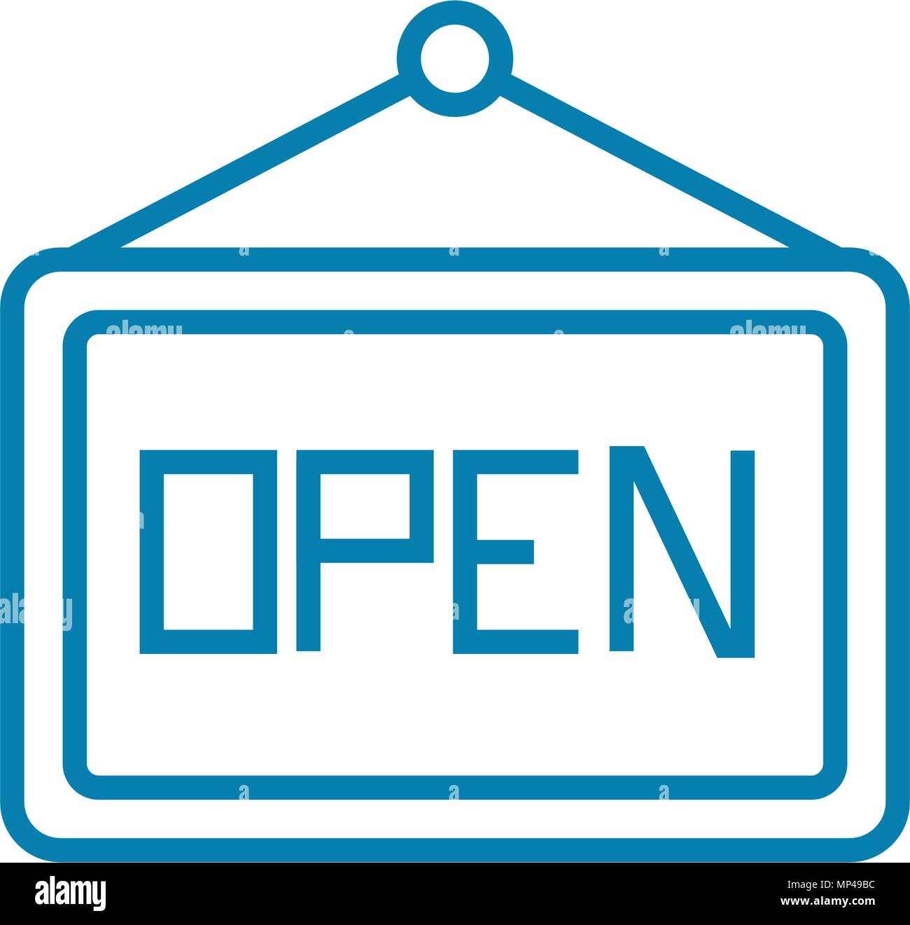 Arbeitszeit lineare Symbol Konzept. Arbeitszeit Linie vektor Zeichen ...