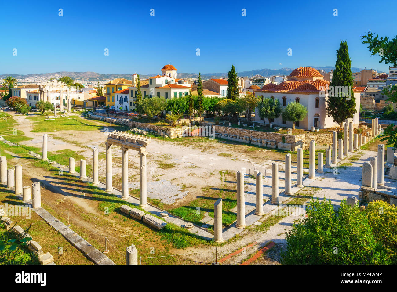 Athens Greece The Agora Stockfotos und -bilder Kaufen - Alamy
