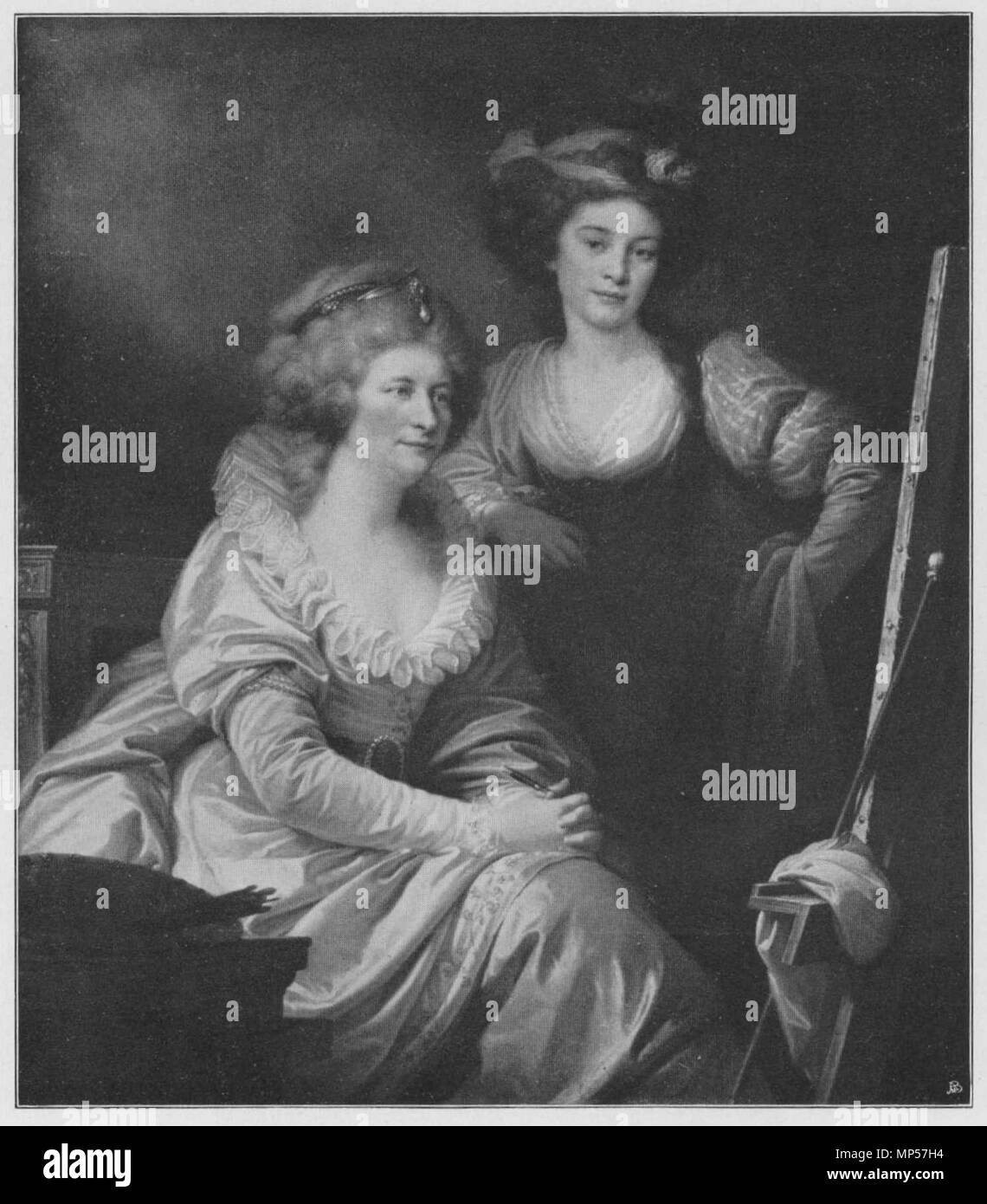 Deutsch: Bildnis der Gräfin Felix Potocka, geb. Gräfin Muiszech, mit ...