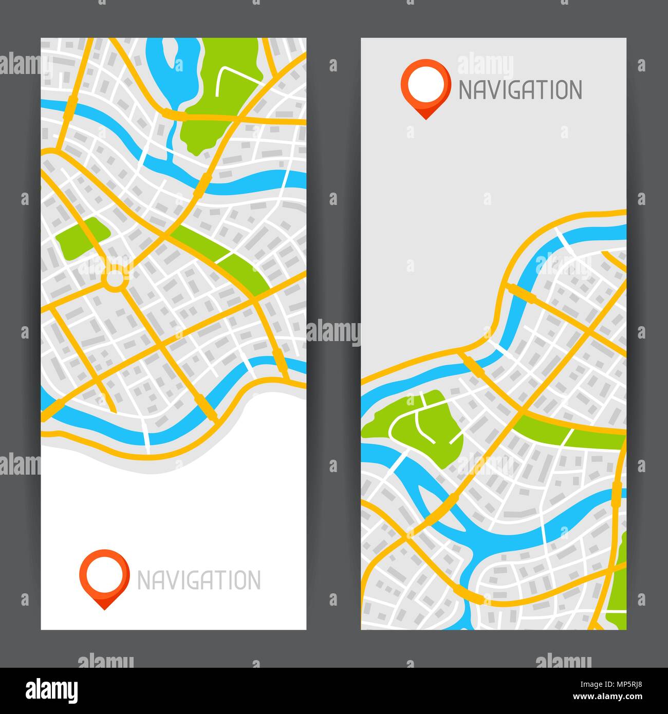 Stadtplan drucken Stock-Vektorgrafiken kaufen - Alamy