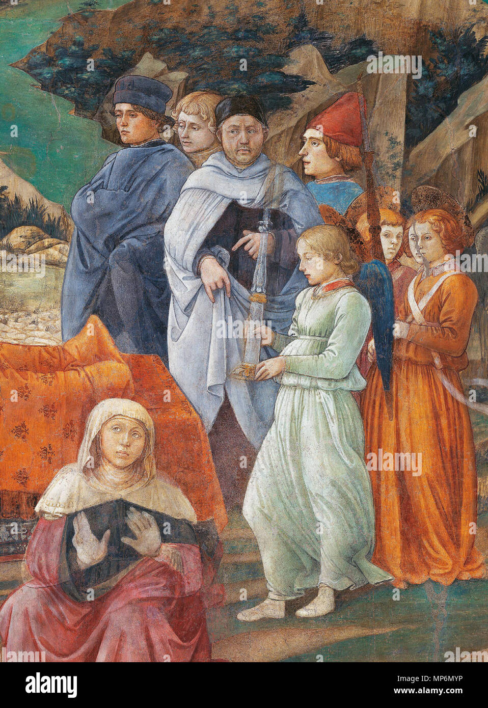 . Le storie della Vergine, Dormitio Virginis von Fra Filippo Lippi, Partikel. zwischen 1466 und ...