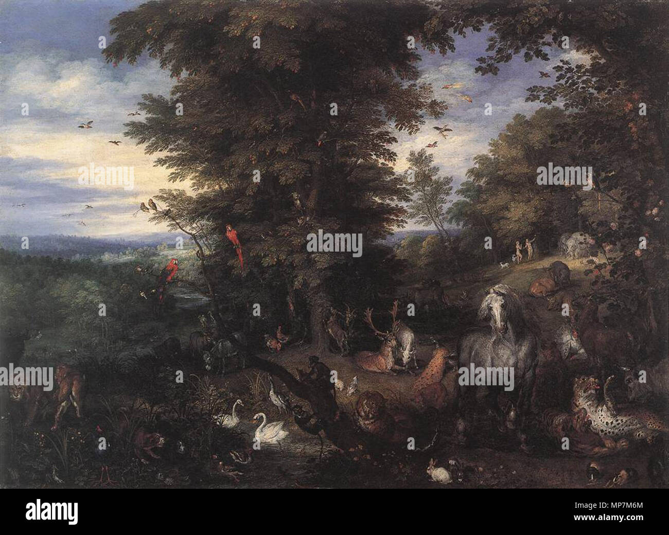 Adam und Eva im Garten Eden 1610 s. 695 Jan Brueghel (I) - Adam und Eva ...