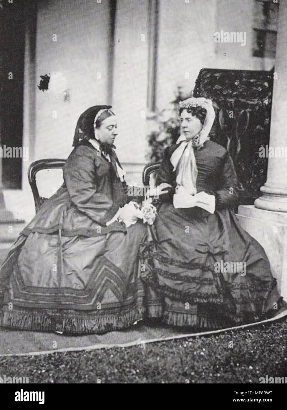 . Englisch: Queen Victoria und Kaiserin Augusta. 1850. Unbekannt 1035 ...
