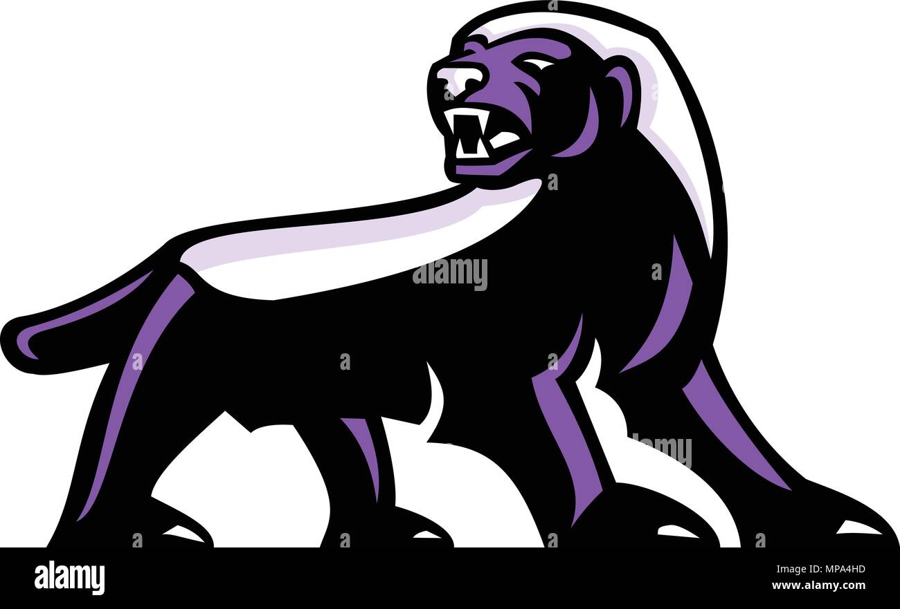 Maskottchen Symbol Abbildung mit vollem Körper von wütend und aggressiv ...