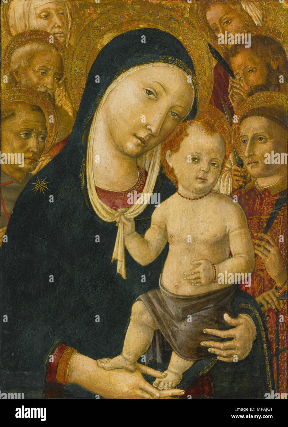 Die Madonna und Kind mit sechs Heiligen. 875 MATTEO DI GIOVANNI AKTIV IN SIENA 1430-1497 DER ...