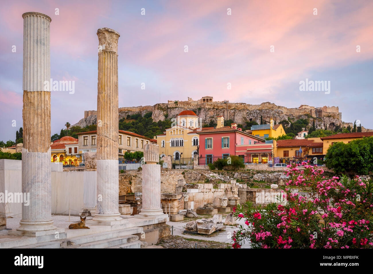 Plaka Athens Acropolis Stockfotos und -bilder Kaufen - Alamy
