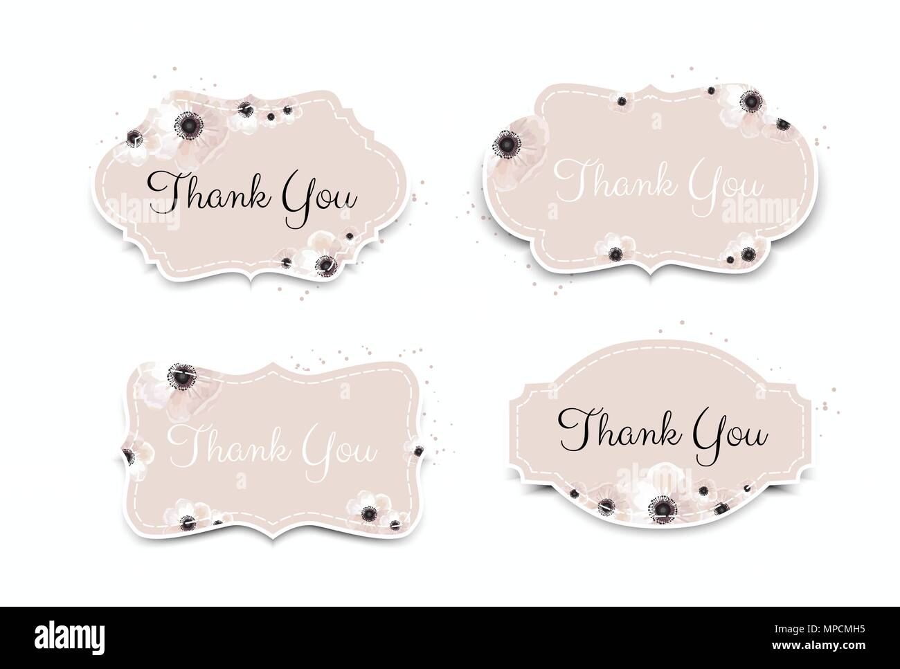 Dankeschön karte Stock-Vektorgrafiken kaufen - Alamy