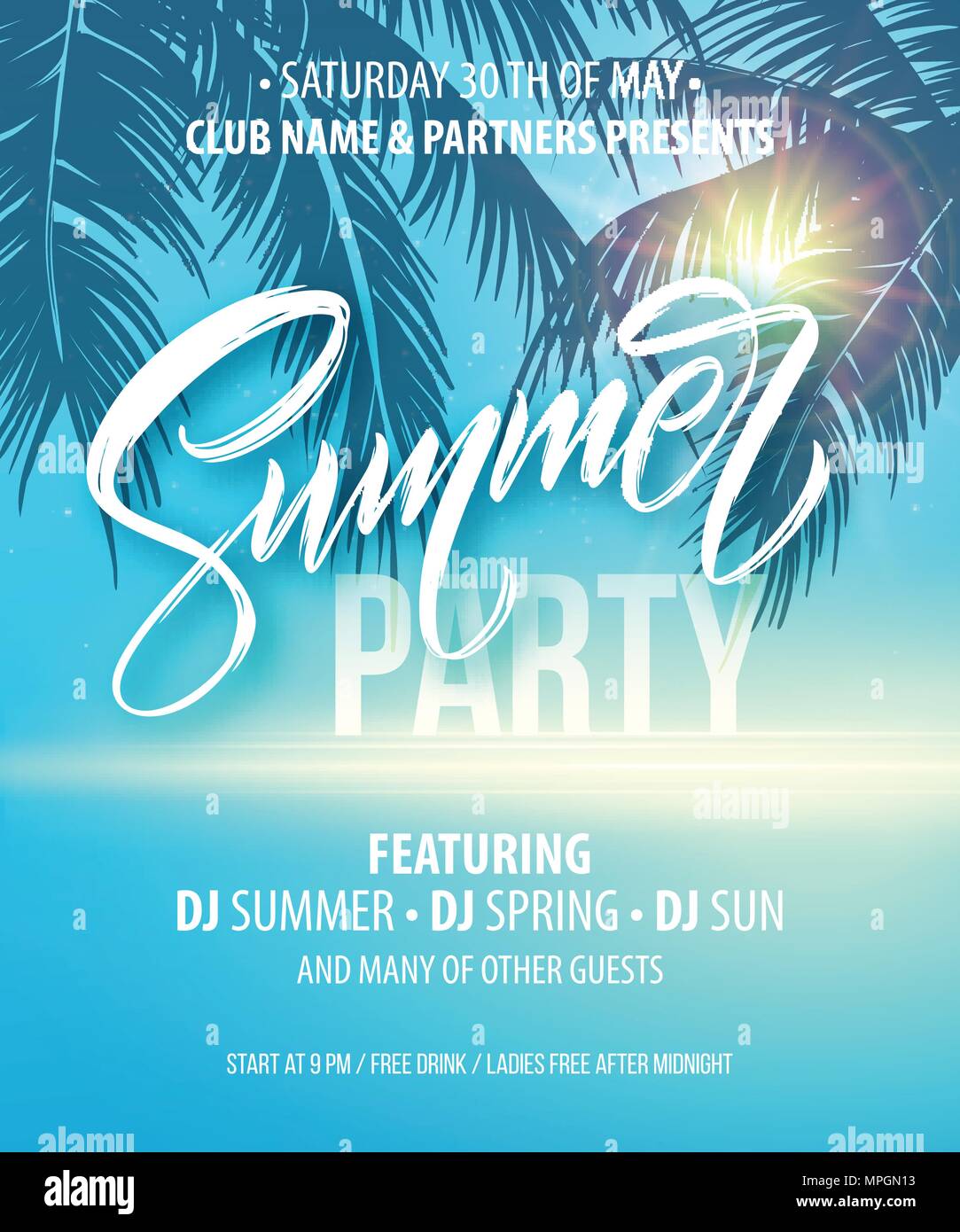 Summer beach background poster -Fotos und -Bildmaterial in hoher ...