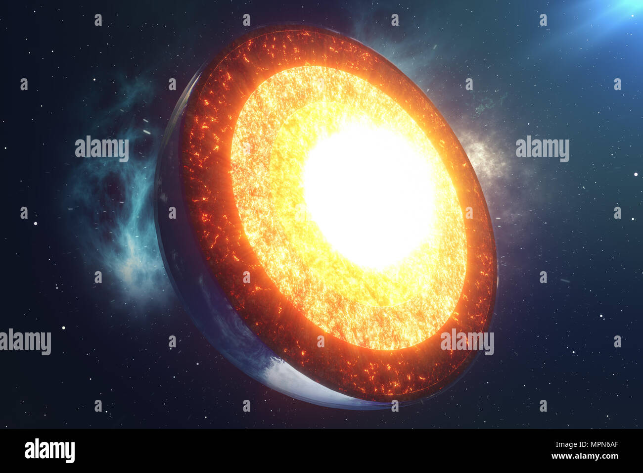 Struktur Kern der Erde. Struktur Schichten der Erde. Die Struktur der ...