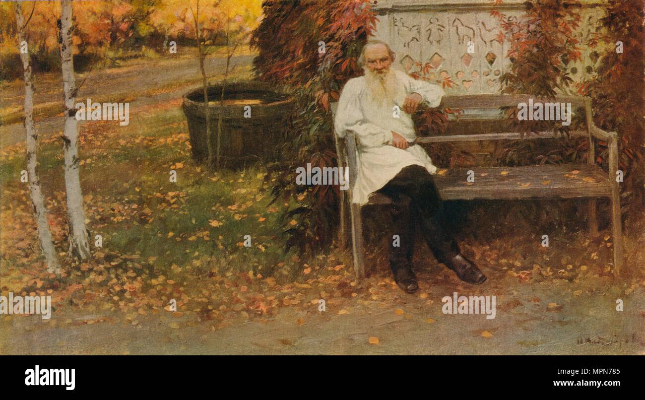 "Graf Leo N. Tolstoi', c 1909 (1911). Artist: Iwan Alexejewitsch ...