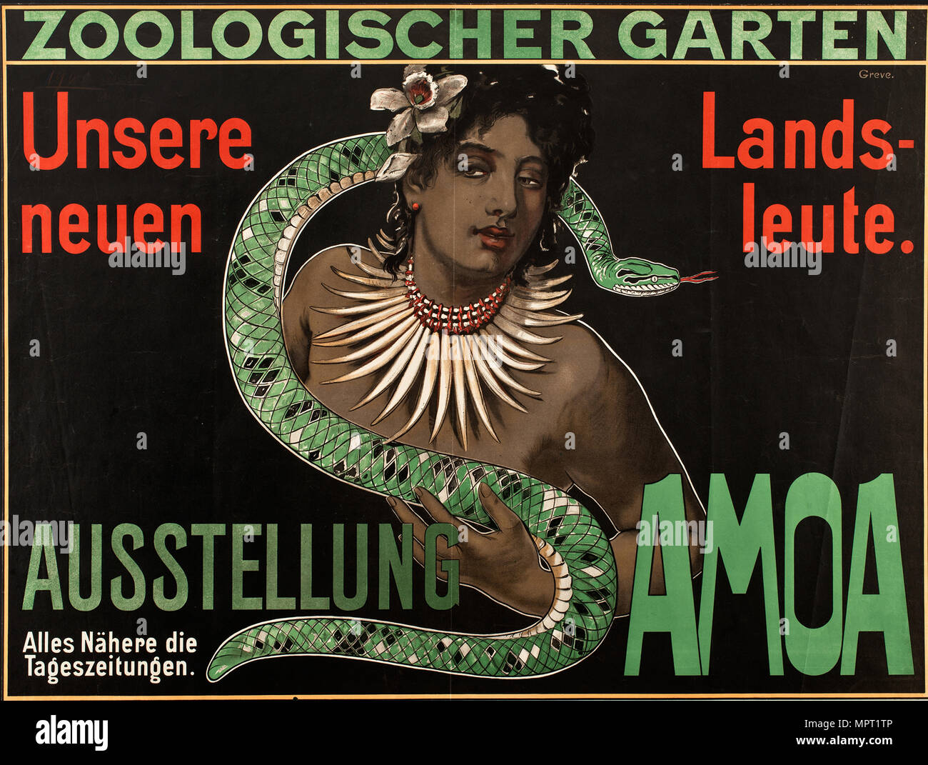 Ausstellung Samoa. Unsere neuen Landsleute, 1901 Stockfotografie - Alamy