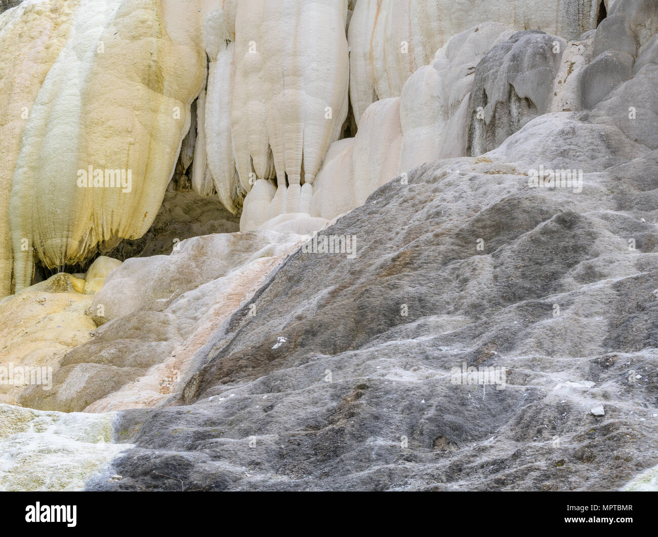 Kalk, La Balena Bianca Travertin Terrasse, Thermalquellen von Bagni San ...