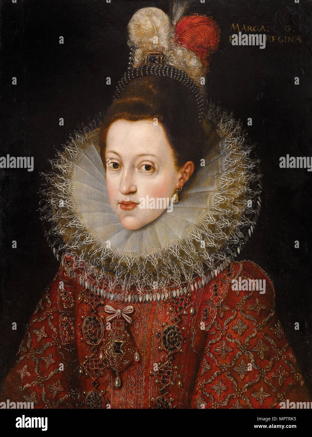 Portrait von Margarete von Österreich (1584-1611 Stockfotografie - Alamy