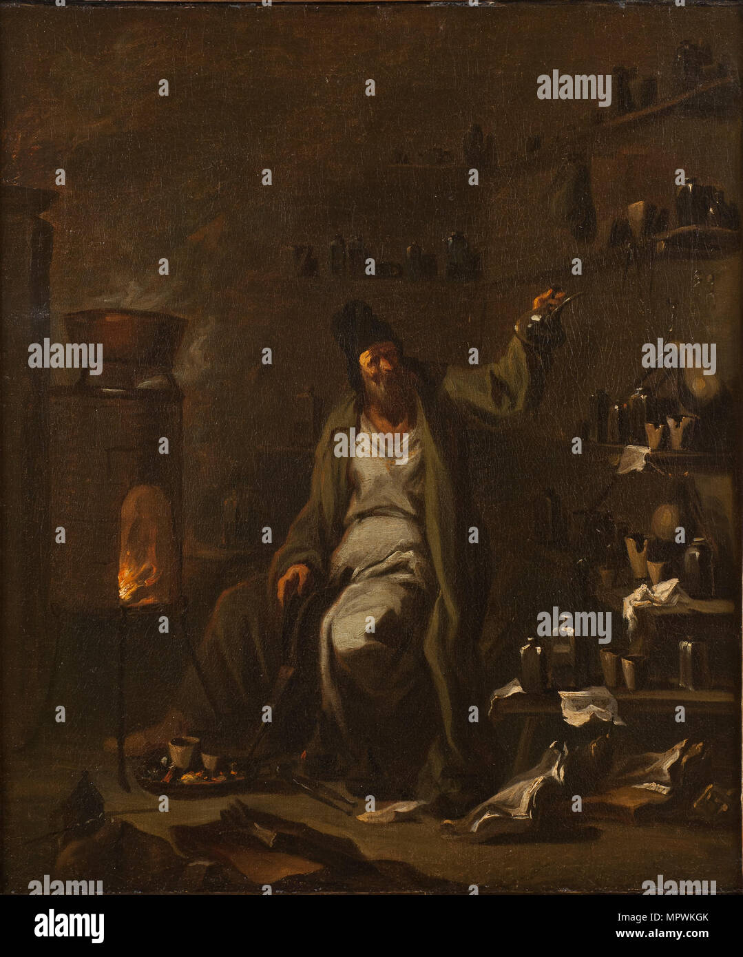 Alchemist alchemy painting -Fotos und -Bildmaterial in hoher Auflösung ...