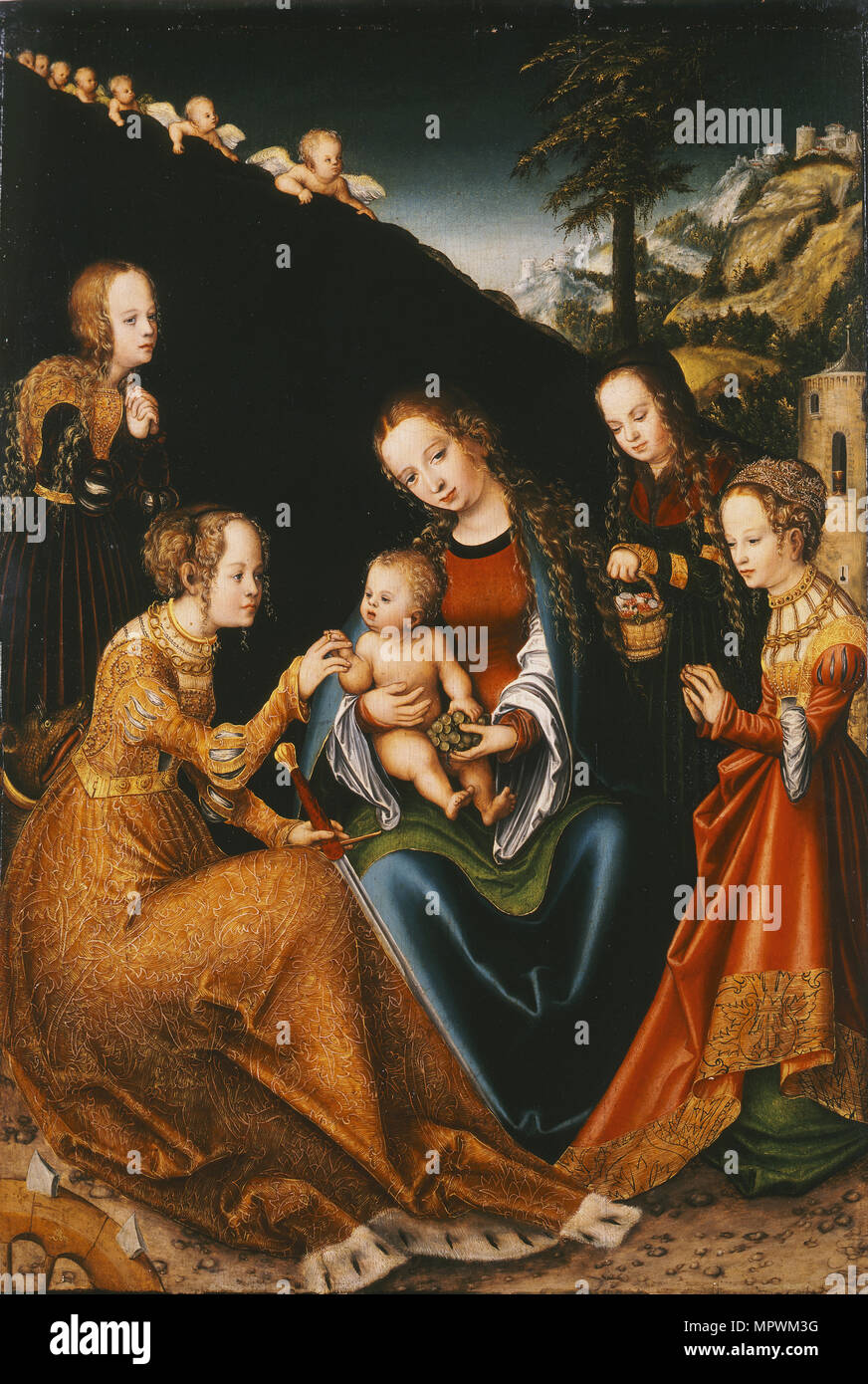 Mystische Hochzeit Der Heiligen Catherine Von Alexandria Stockfotos und -bilder Kaufen - Alamy