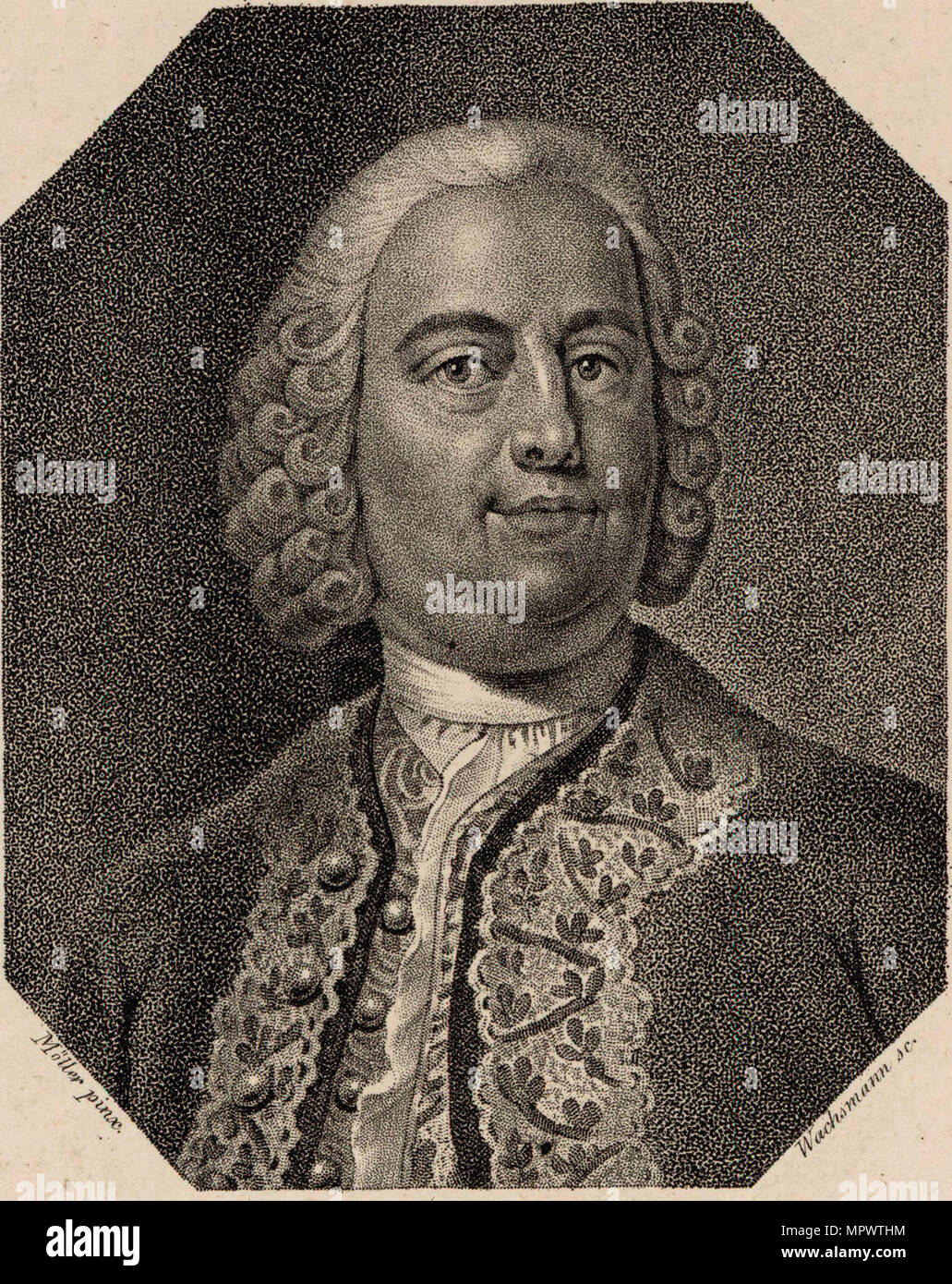 Portrait der Komponist und Sänger Carl Heinrich Graun (1704-1759), 1820 ...