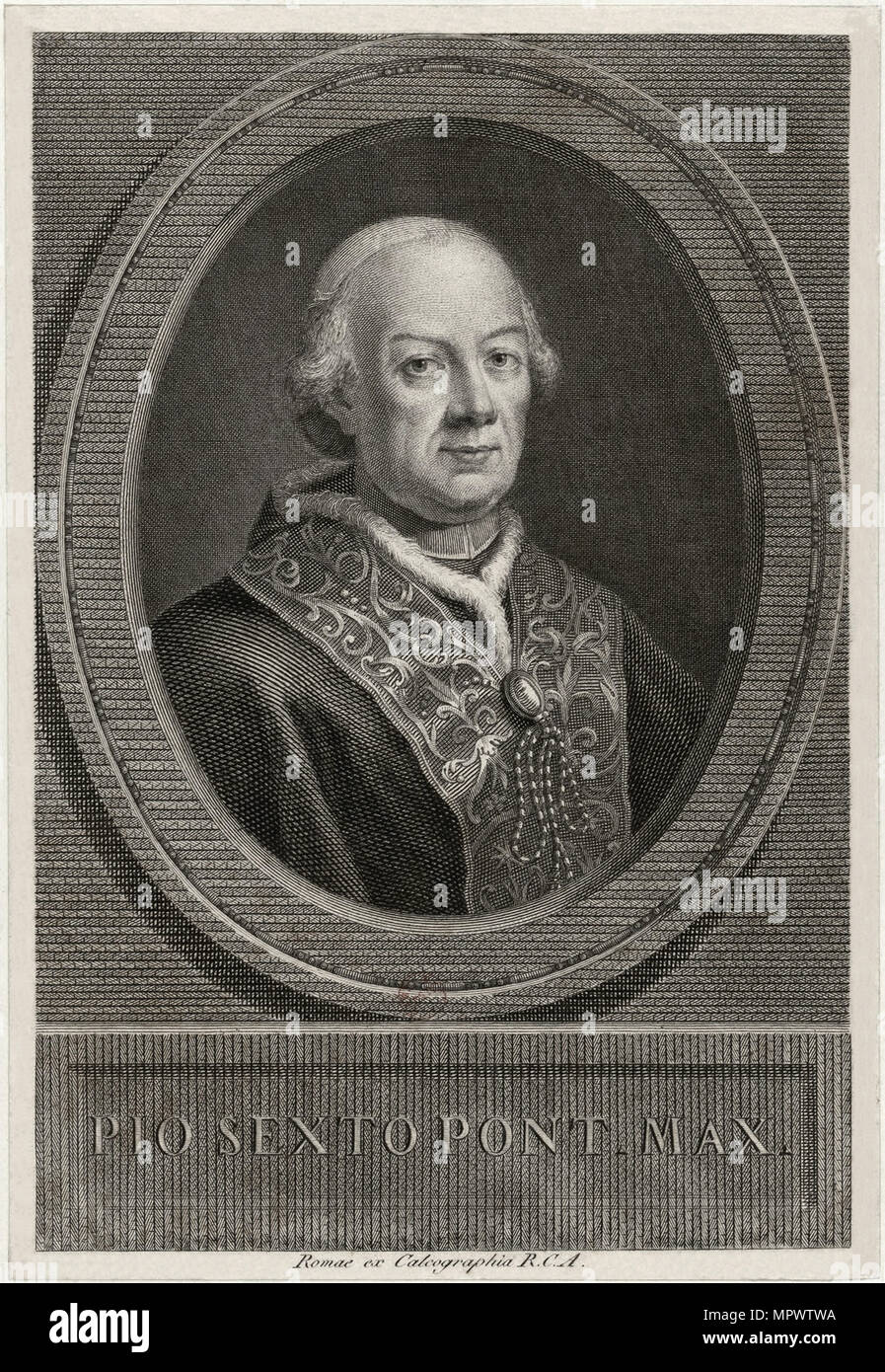Gravur von papst pius vi -Fotos und -Bildmaterial in hoher Auflösung ...