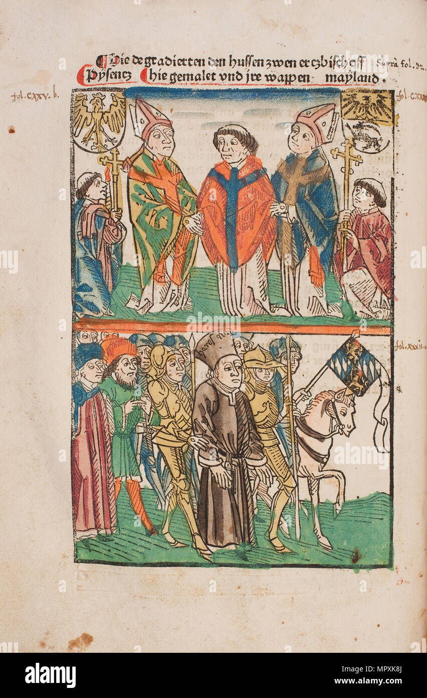 Jan Hus über die weltliche Macht (Abbildung aus bebilderte Chronik des ...