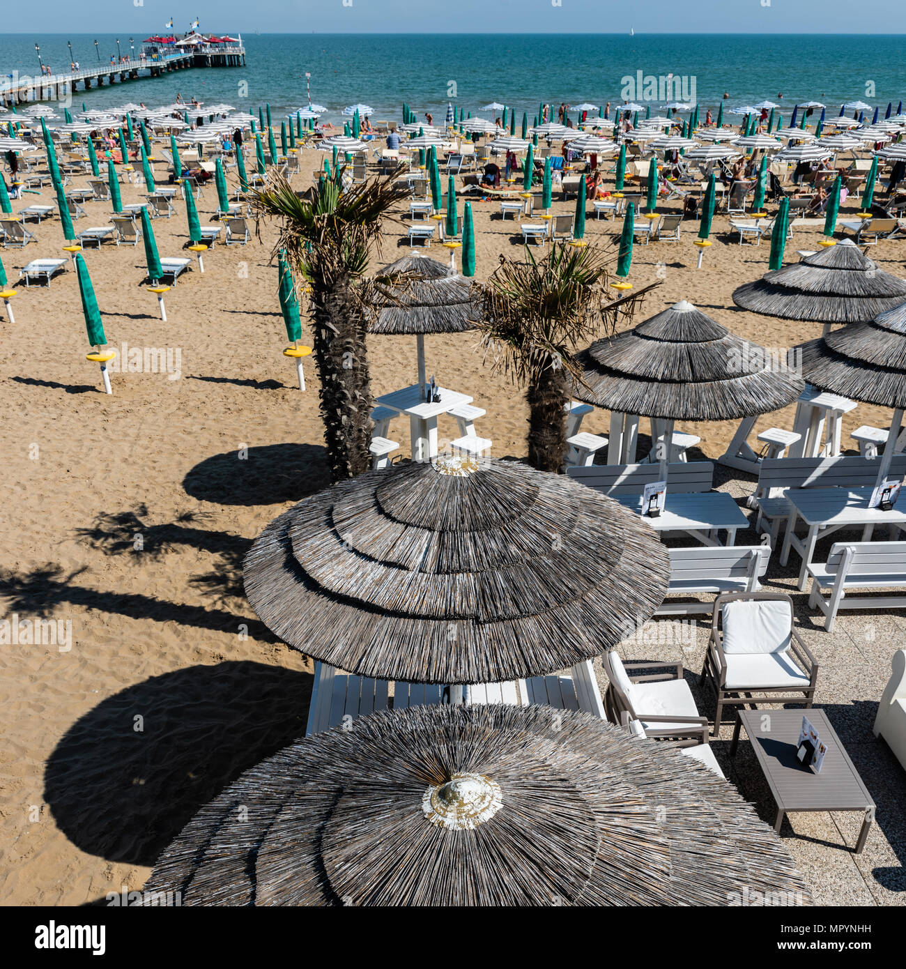 Beach Of Lignano Sabbiadoro Stockfotos & Beach Of Lignano Sabbiadoro ...