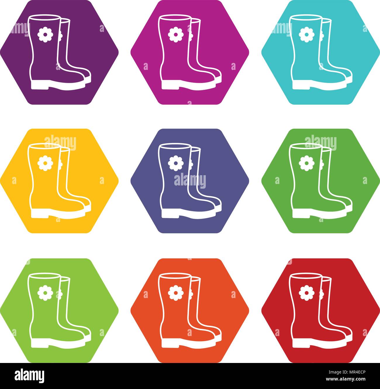 Schmutzige gummistiefel Stock-Vektorgrafiken kaufen - Alamy