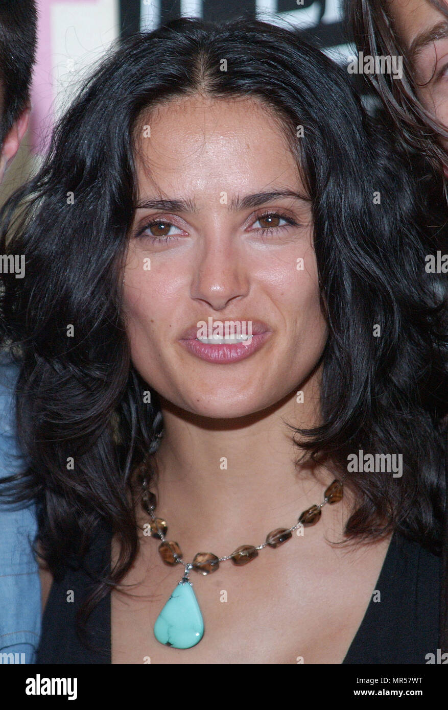 Salma Hayek bei der Ankunft im nach Partei für "Y Tu Mama Tambien" an ...