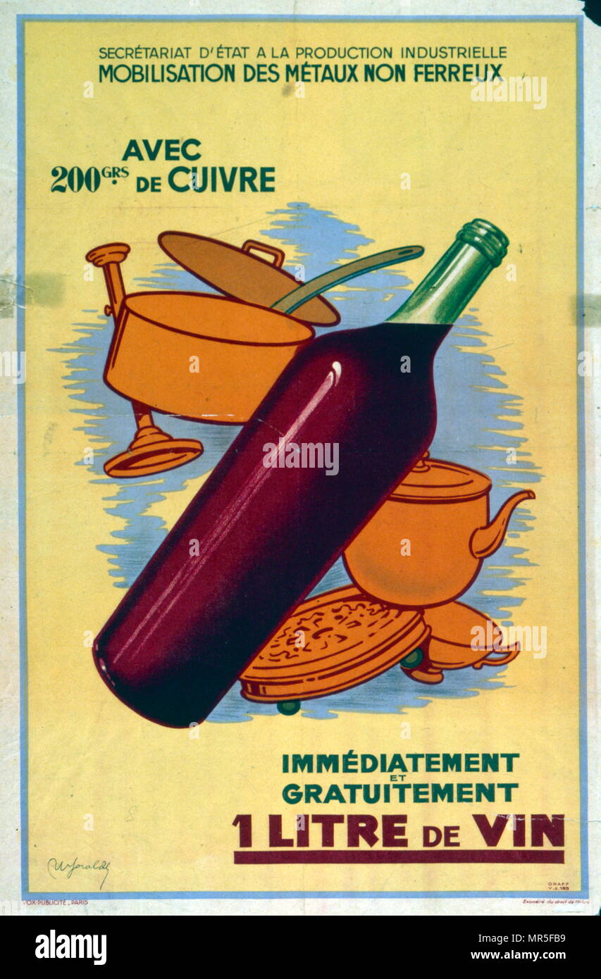 Vichy propaganda in france -Fotos und -Bildmaterial in hoher Auflösung ...