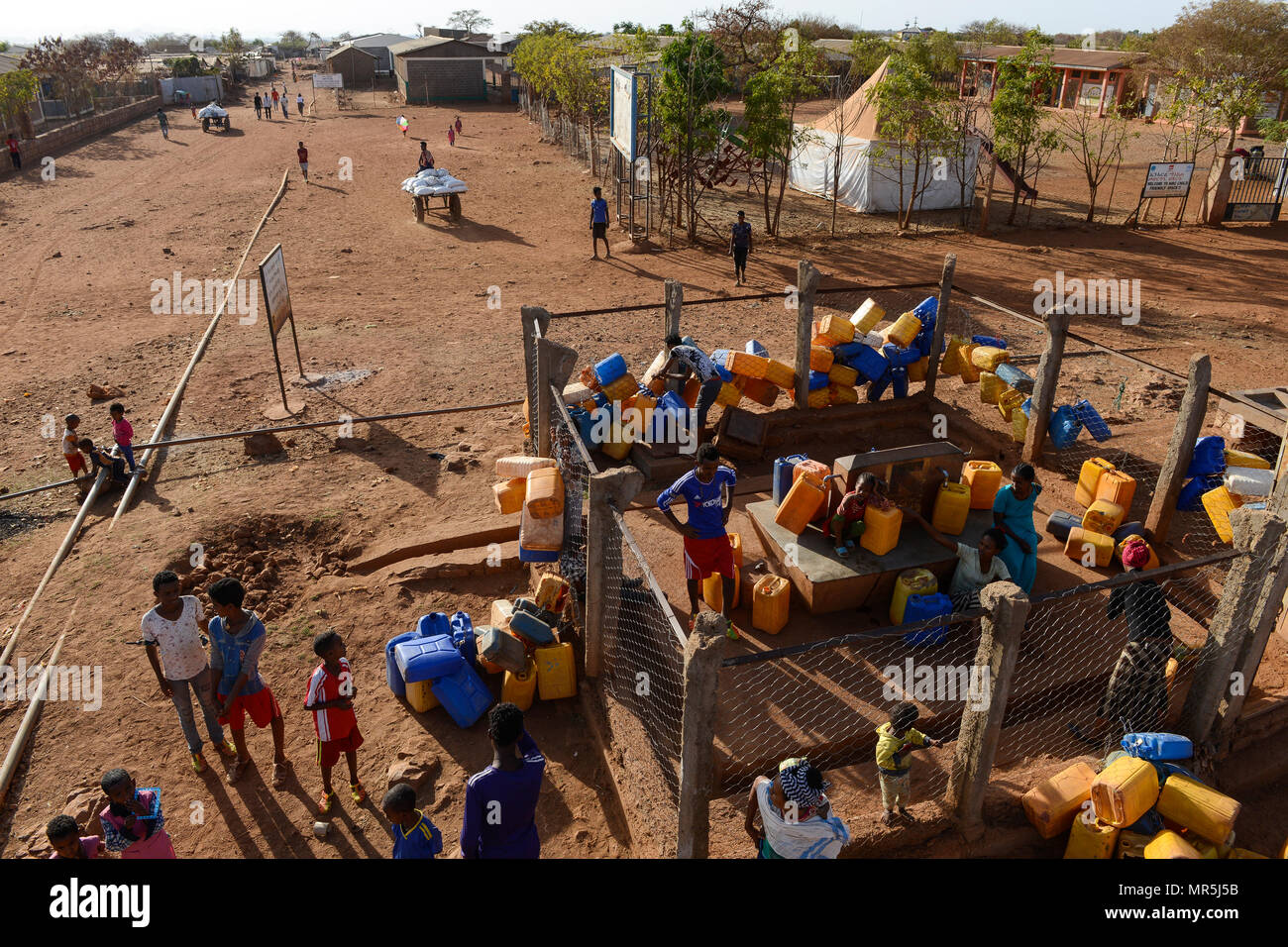 Äthiopien, Tigray, Shire, eritreische Flüchtlingslager May-Ayni von ...