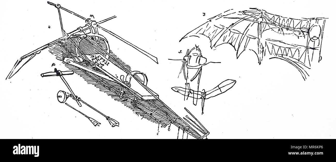 Ornithopter Leonardo Da Vinci Leonardo Da Vinci Fliegen Fotos Und