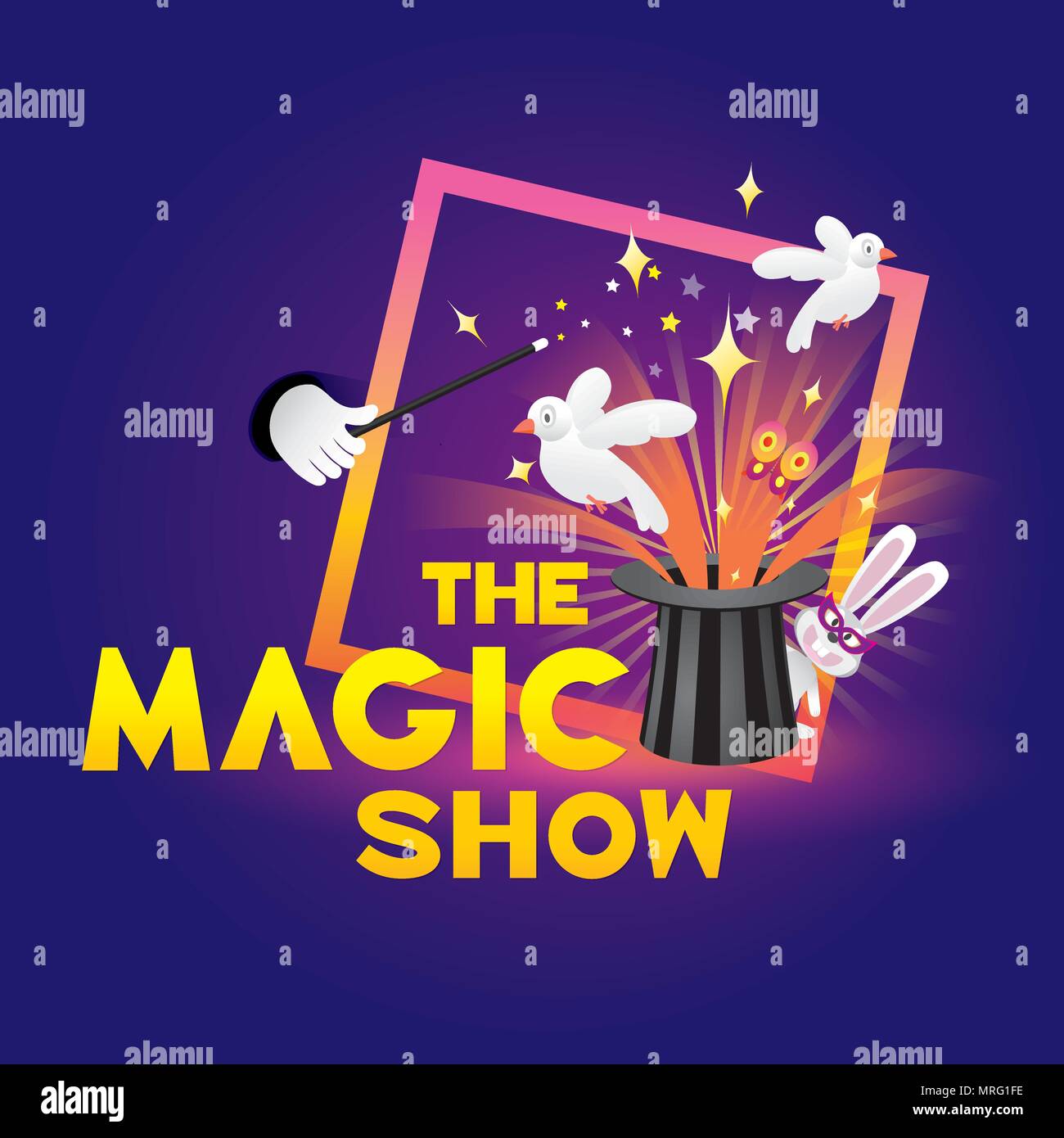 Die zaubershow Stock-Vektorgrafiken kaufen - Alamy