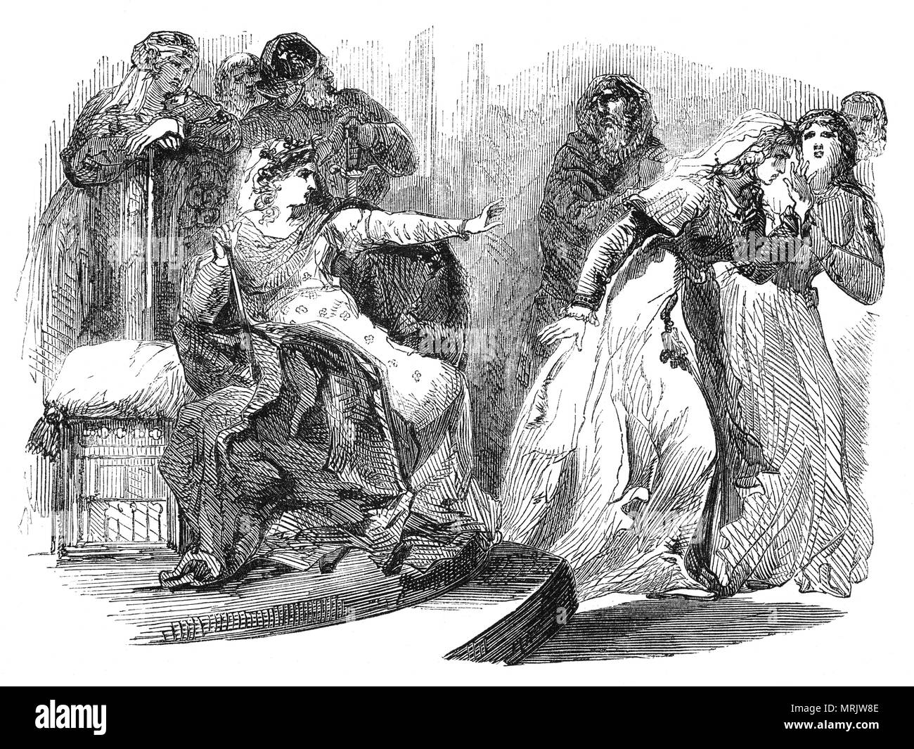 Kaiserin Matilda (1102 - 1167), auch als das Empress Maude, und die ...