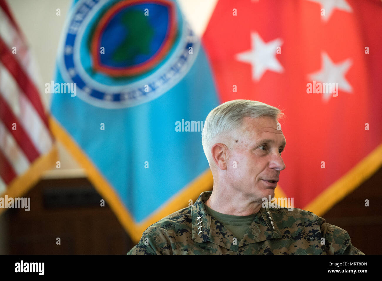 US Marine Corps General Thomas D. Waldhauser, Kommandeur des US Africa Command (EINGEGRENZTEN ...