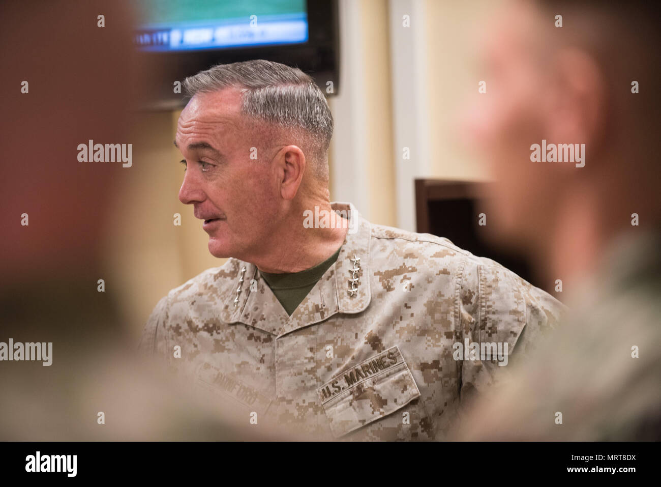 US Marine Corps General Joseph F. Dunford, Jr., Vorsitzender der Joint Chiefs Of Staff, spricht ...