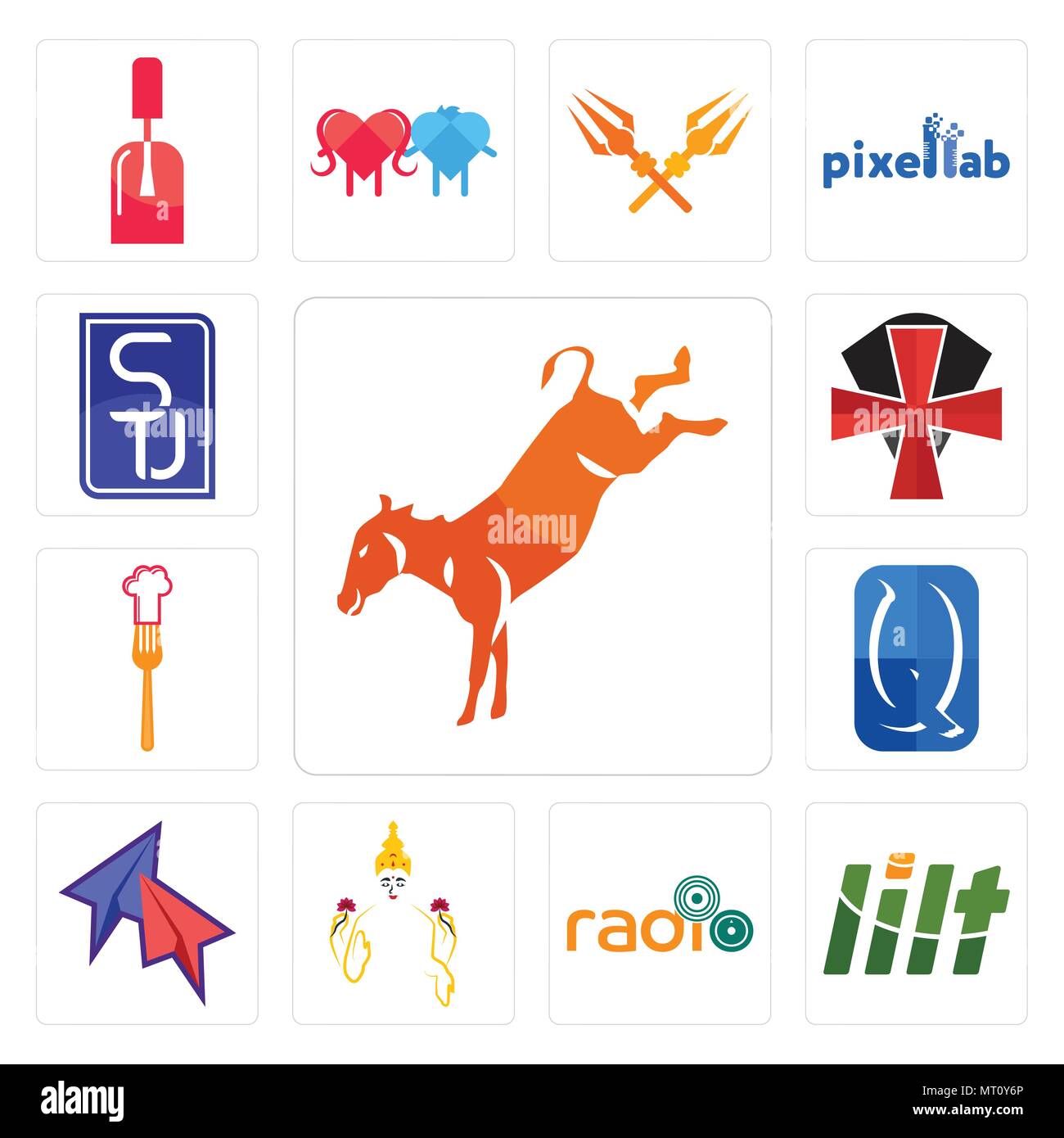 Mule symbol vektor vektoren zu treten -Fotos und -Bildmaterial in hoher ...