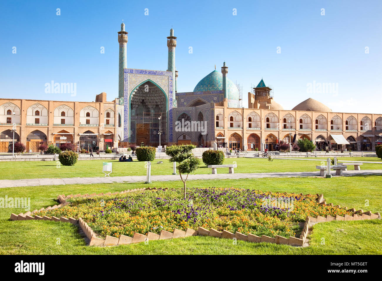 Jame Abbasi Moschee auf Naqsh-i Jahan Square, Esfahan, Isfahan, Iran ...