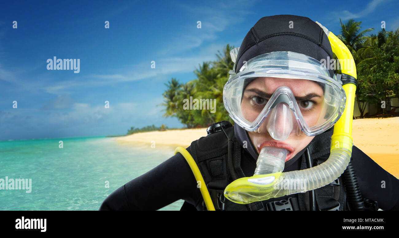 Portrait girl scuba mask in -Fotos und -Bildmaterial in hoher Auflösung ...