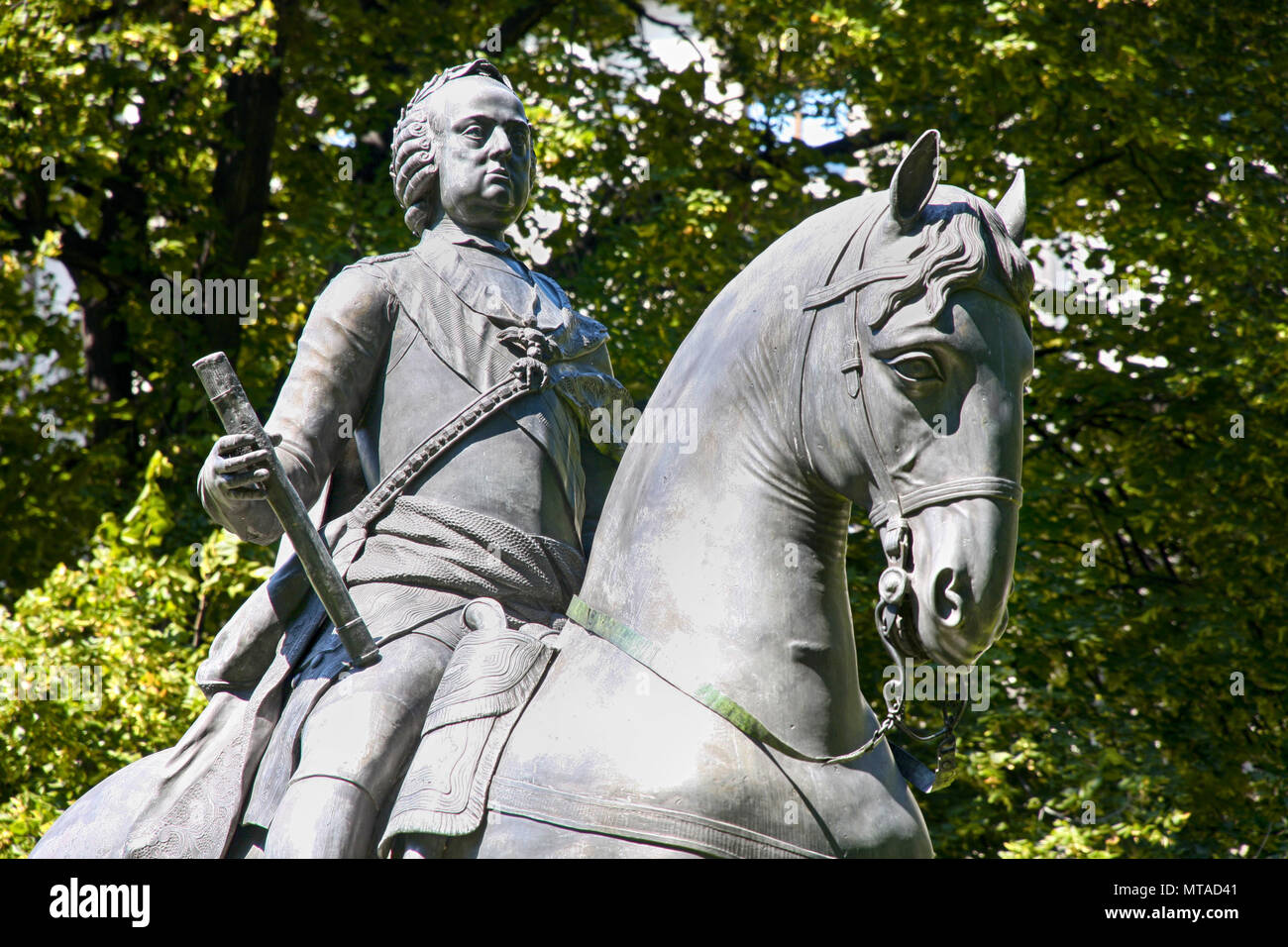 Statue von Kaiser Franz I. Stephan von Lothringen, Burggarten in Wien ...