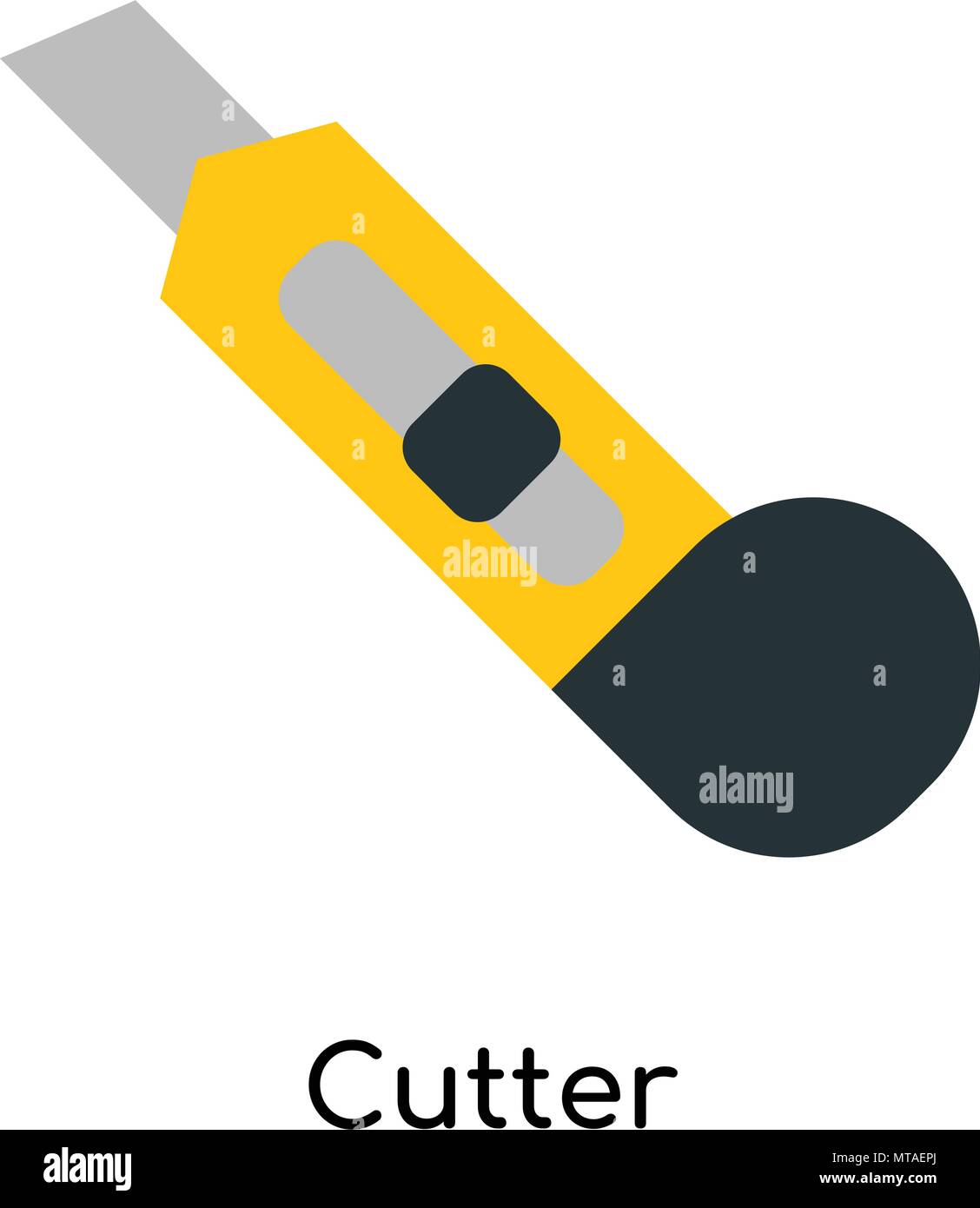 Cutter Symbol auf weißem Hintergrund für Ihre Web- und mobile App ...