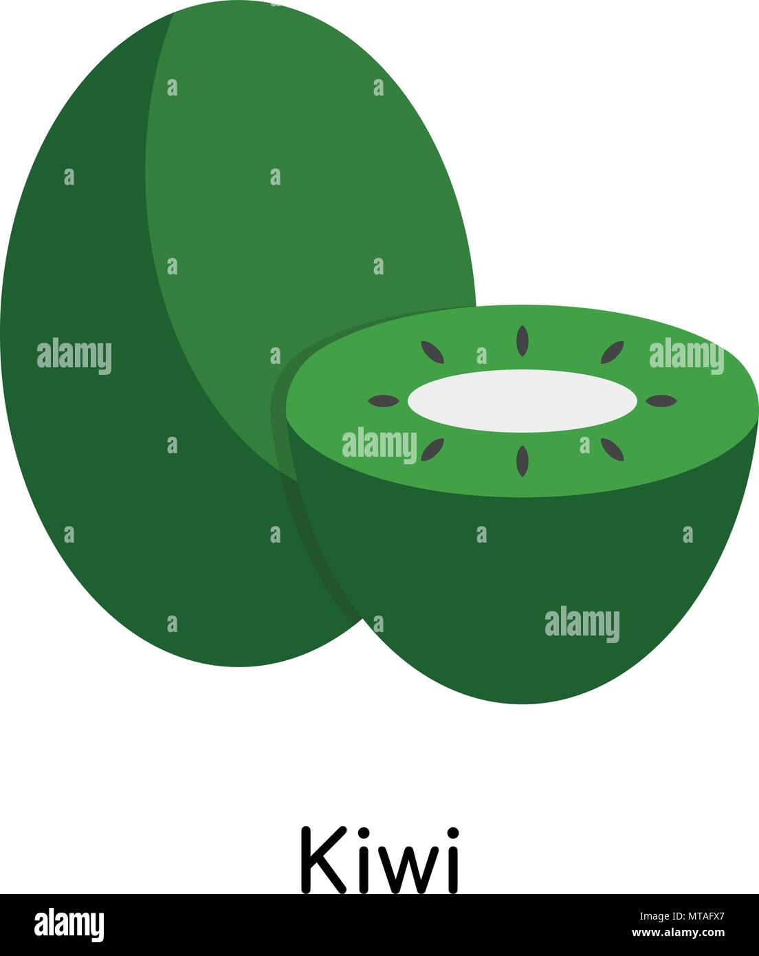 Kiwi Symbol auf weißem Hintergrund für Ihre Web- und mobile App Design ...