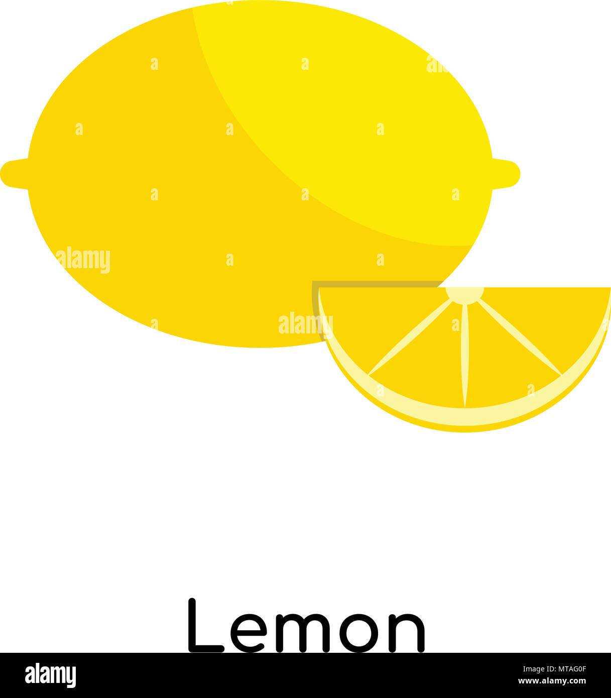 Zitrone Symbol auf weißem Hintergrund für Ihre Web- und mobile App ...