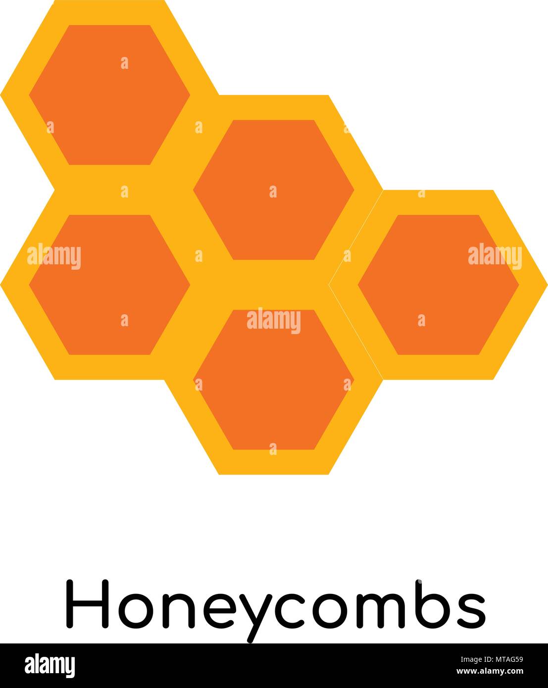 Waben Symbol auf weißem Hintergrund für Ihre Web- und mobile App Design ...