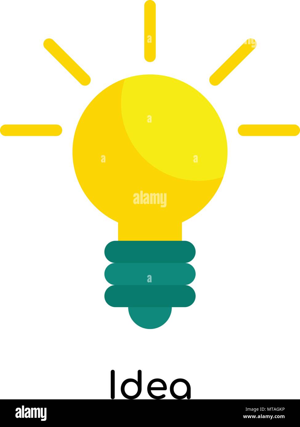 Idee Symbol auf weißem Hintergrund für Ihre Web- und mobile App Design ...